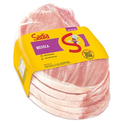 Bisteca Suína Sadia Fatiada Congelada Kg Hippo Supermercados