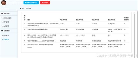 计算机毕业设计java毕设项目之javaweb网络考试系统的设计与实现