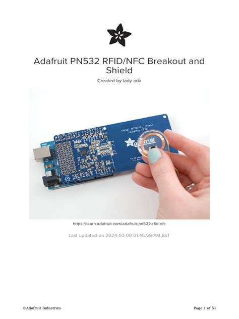 Adafruit Pn532 Rfid Nfc Pdf Computer Engineering Information And Communications Technology