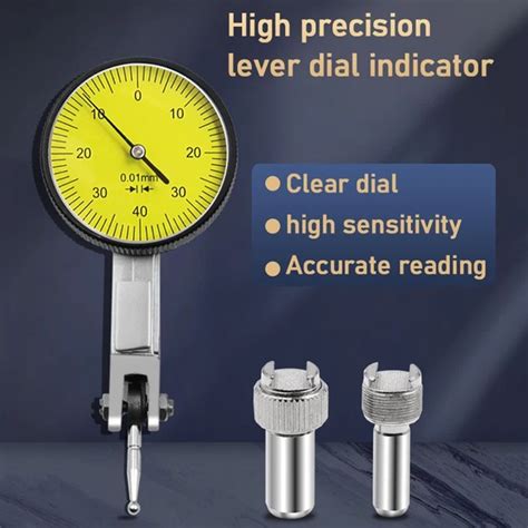 Precision Metric Dial Gauge Lever Indicator Indicator Meter Shockproof Test Eur 15 84 Picclick Fr