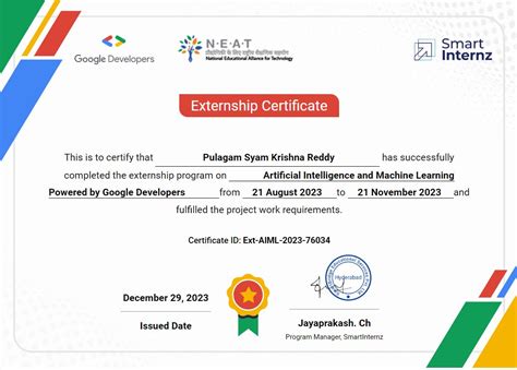 Syam Krishna Reddy Pulagam On Linkedin Smartinternz Externshipexperience Newskillsacquired