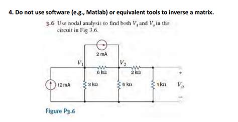 Solved Do Not Use Software Eg Matlab Or Equivalent