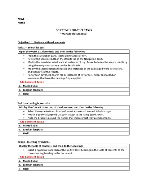 objective 1 responsi 1 form tugas pdf computer file microsoft