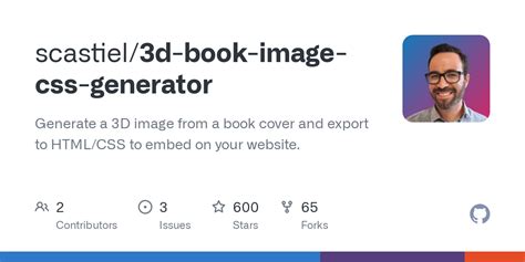 github scastiel 3d book image css generator generate a 3d image from