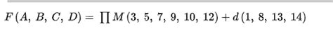 solved for the following function design a minimum 2 level