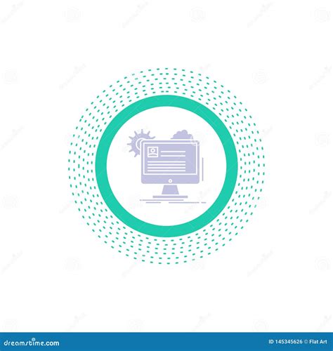 Account Profile Report Edit Update Glyph Icon Vector Isolated Illustration Stock Vector
