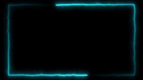 Abstract Animated Light Neon Effect Rectangle Frame Loop Background For Presentation 19834796