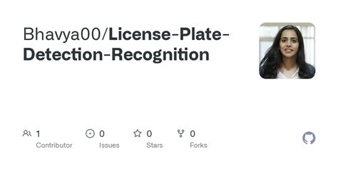 Github Bhavya00license Plate Detection Recognition