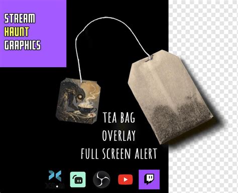 Teabag Drop Funny Stream Alert Animation Full Screen Overlay For Obs