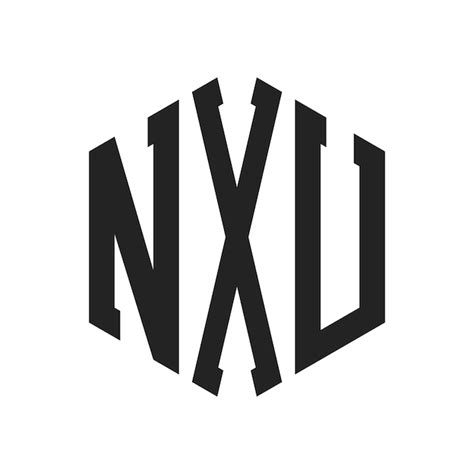 Premium Vector Nxu Logo Design Initial Letter Nxu Monogram Logo Using Hexagon Shape