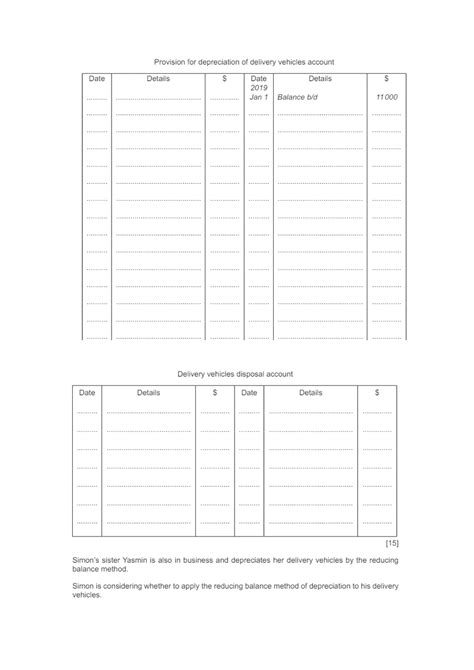Depreciation Igcse Accounting Practice Questions Pdf Business Accounting And Finance Business