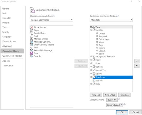 how to run vba script mail rules in outlook 2019 office 365 programmer sought