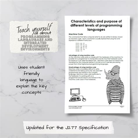 programming languages and ides ocr gcse computer science workbook j277