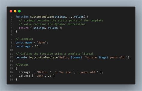 Irfan Ali On Linkedin 🚀 Javascript Insight Tagged Template Literals 🚀