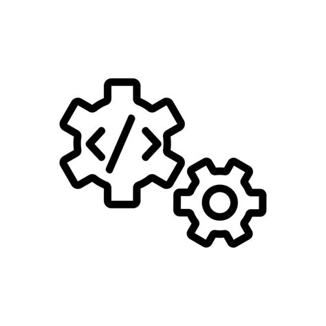 symbolvektor für code programmierung isolierte