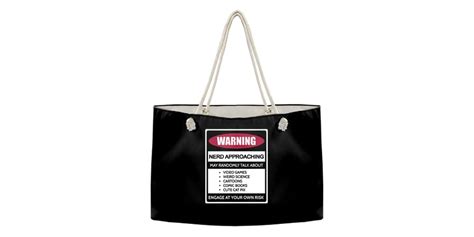 Warning Nerd Approaching Weekender Tote