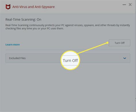 how to disable mcafee