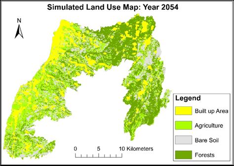 Projected Land Use Map For The Year 2054 Download Scientific Diagram
