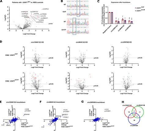 Identification Of Unique Circrnas Upregulated In The Context Of U2af1