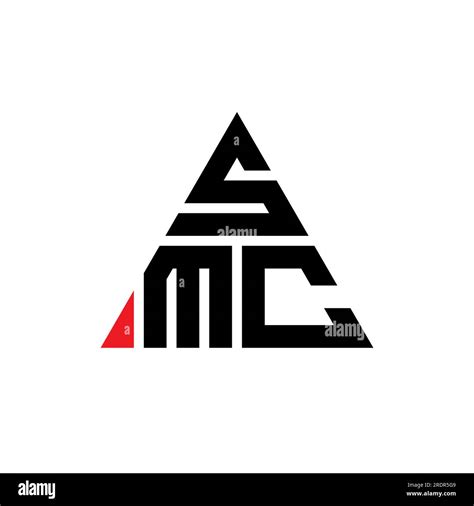 Logo De Lettre Triangulaire Smc En Forme De Triangle Monogramme De