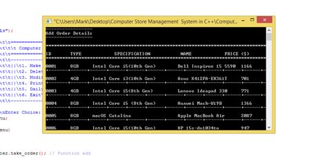 Computer Store Management System In C With Source Code Sourcecodester