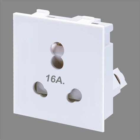 Plastic 16 Amp 3 Pin Socket White At Best Price In Bengaluru Id