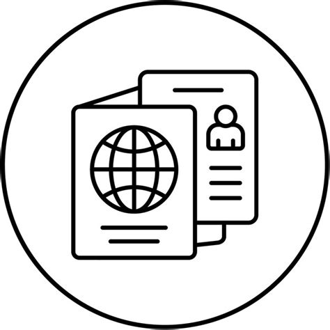 Premium Vector Passport Control Icon