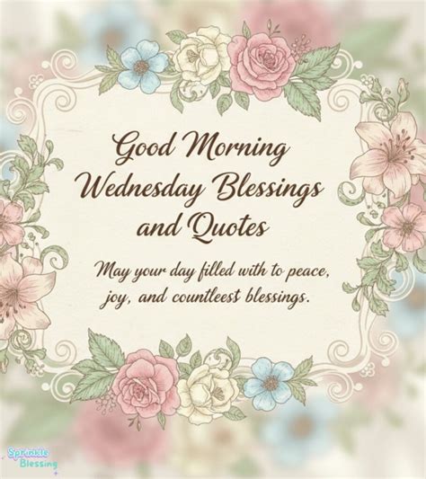100 Beautiful Good Morning Wednesday Blessings Wishes