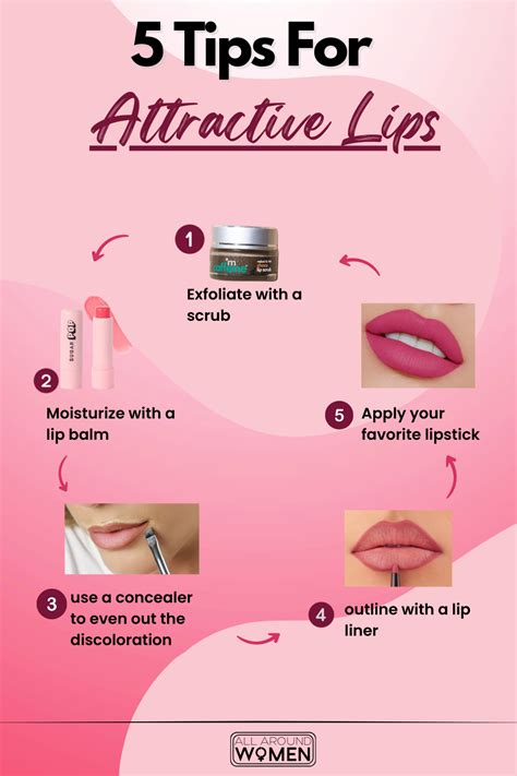5 Tips For Attractive Lips💋😍 How To Get Heart Shape Lips How To Get
