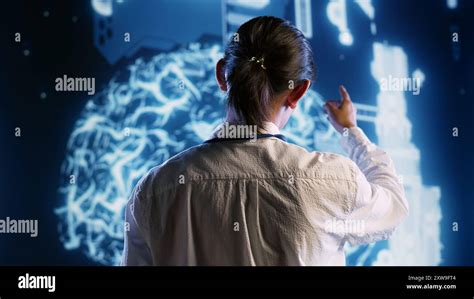 skillful computer operator developing artificial intelligence neural