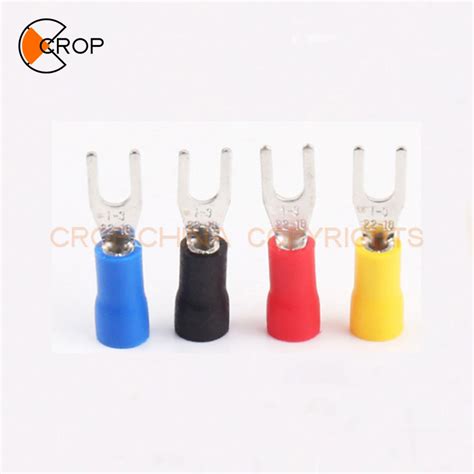 Full Types Insulated Electrical Crimp Fork Terminal Connector Cable Lug Cord End Terminal And