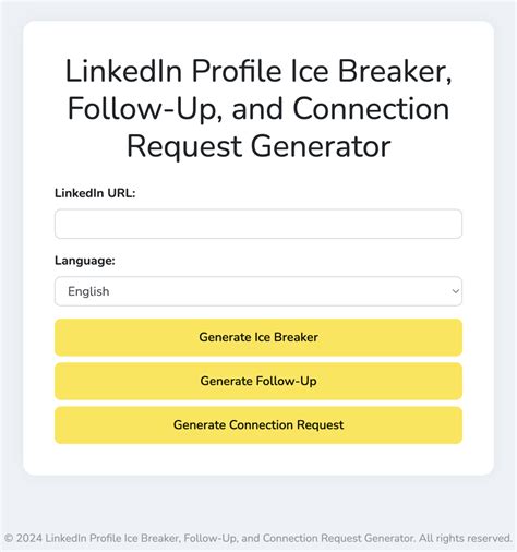 Ai Linkedin Icebreaker App