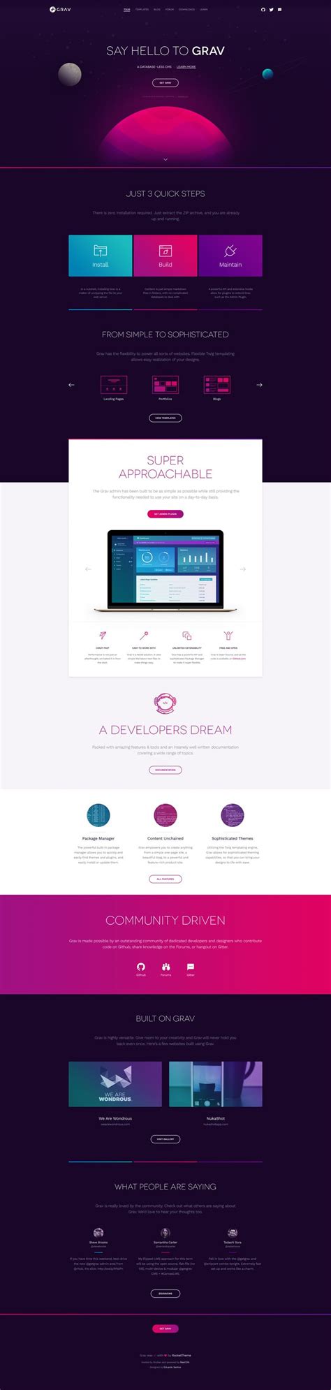 Grav By Eduardo Santos Ui Webdesign News Web Design Creative Web Design Web Design