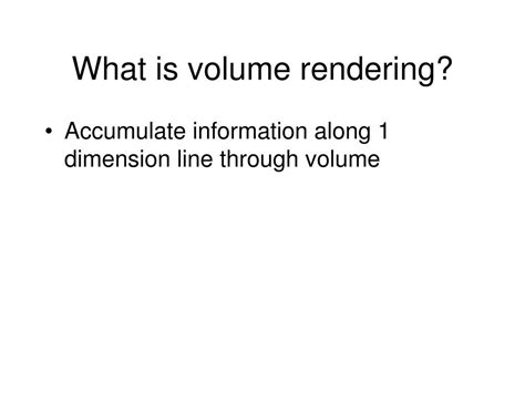 PPT Direct Volume Rendering PowerPoint Presentation Free Download ID 3419080