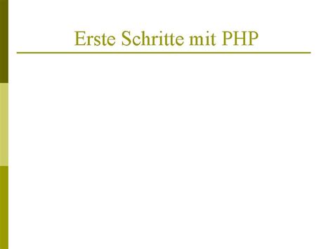 Erste Schritte Mit Php 5 Von Max Brandt