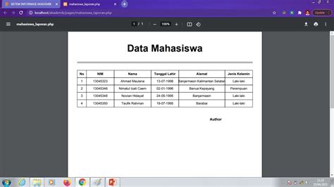SISTEM INFORMASI AKADEMIK MAHASISWA BERBASIS WEB MENGUNAKAN PHP DAN MYSQL