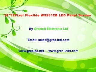 Flexible Ws B Led Panel Screen PPT