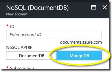 Mongodb Azure DocumentDB Connection Strings Missing On Settings Stack Overflow
