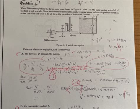 Solved Problem Water Flows Steadily From The Large Open Chegg