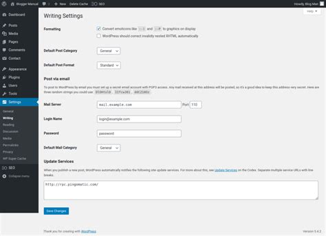 How To Manage Wordpress Blog Settings