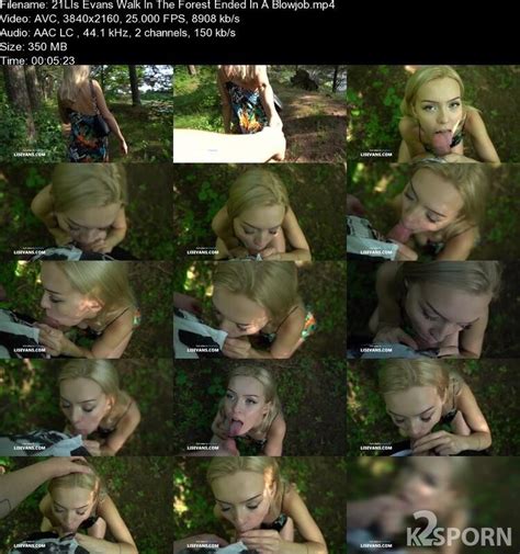 LIs Evans Walk In The Forest Ended By Blowjob UltraHD K Download High Quality Porn From K S