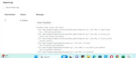 Error In Importing Data Education Frappe Forum