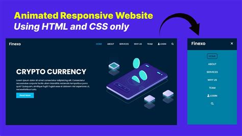 Responsive Website Using HTML And CSS Only Website Landing Page YouTube