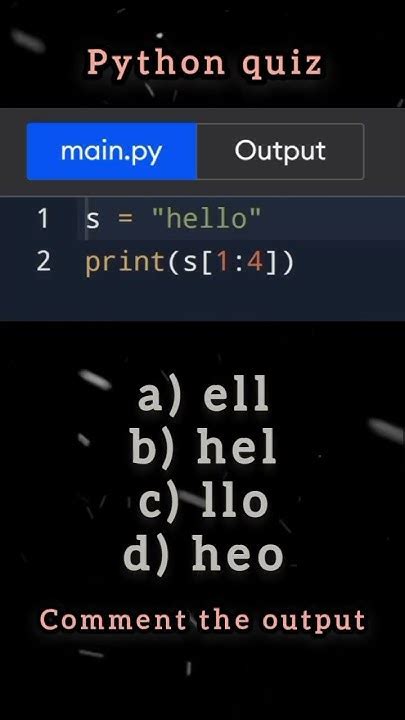 Python Quiz Shorts Python Quiz Guess Coding Programming Strings