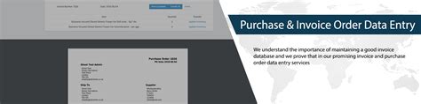 Outsource Invoice And Purchase Order Data Entry Services Company India
