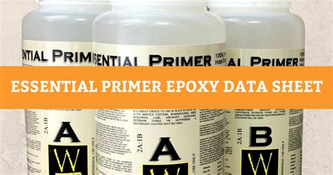 Essential Primer Epoxy Data Sheet Contractor Source