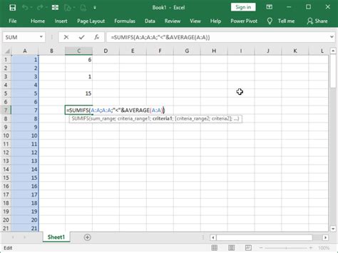 Sumifs Criteria Formulas Functions And Conditional Statements