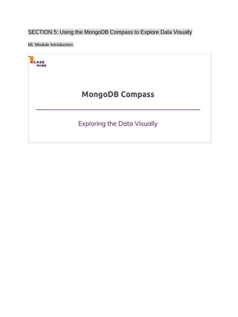 Mongodb Section 5 Pdf