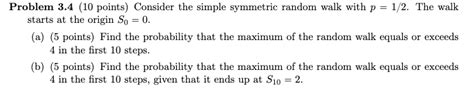 solved problem 3 4 10 points consider the simple symmetric