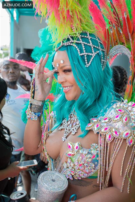 Rihanna Sexy At The Carnival In Barbados Aznude